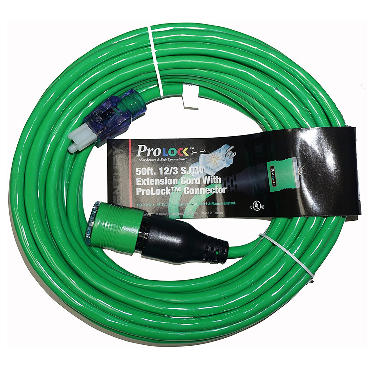ProLock 12 Gauge 3 Conductor SJTW 50 Foot Extension Cord - Green – Smith Sawmill Service
